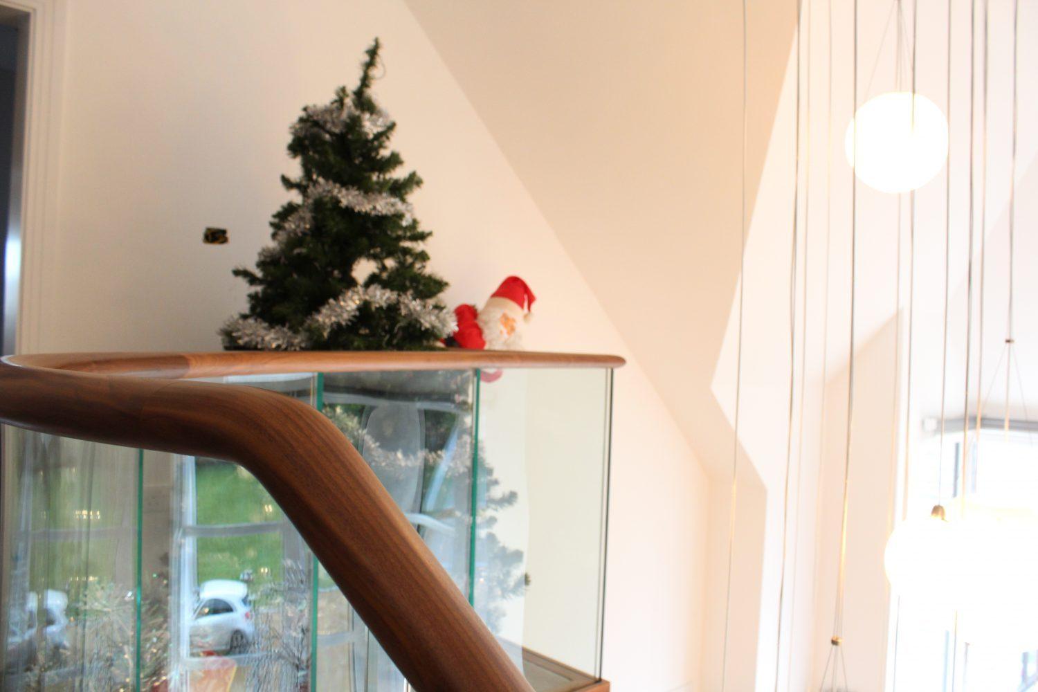 Black walnut handrails, in time for Christmas - Handrail Creations Ltd